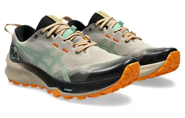 Asics Gel-trabuco Athletic Sneakers - Feather Grey/dark Mint