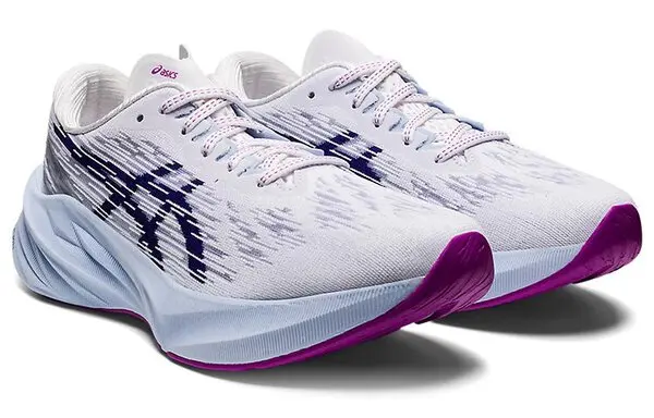 Asics Novablast 3 Running Shoes - White/purple