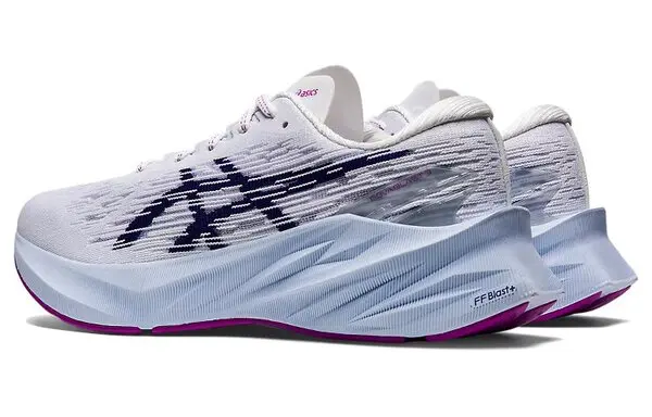 Asics Novablast 3 Running Shoes - White/purple