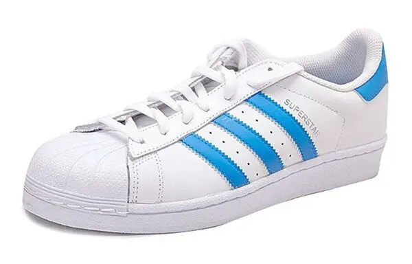 Adidas Superstar Sneakers - White/blue