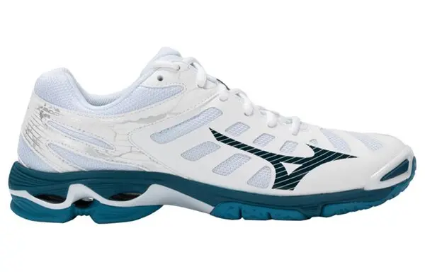 Mizuno Wave Voltage Athletic Sneakers - White/green