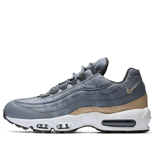 Nike Max 95 Premium "wool Grey" Athletic Footwear - Grey/wolf Grey