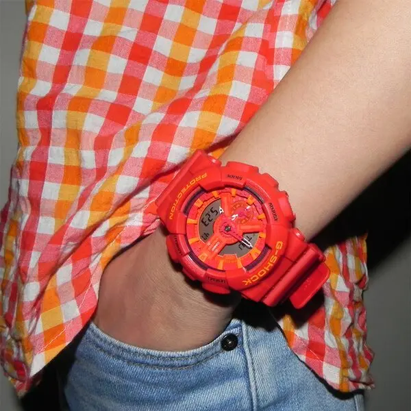Casio G-shock Digital-analog Watch - Red/orange