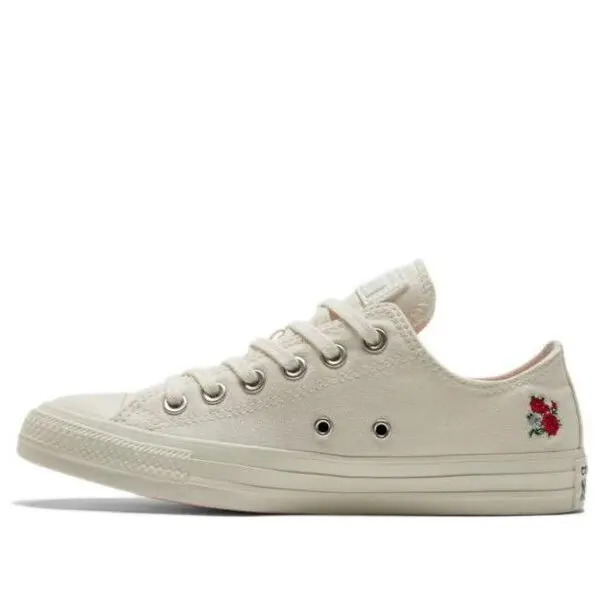 CONVERSE Chuck Taylor All Star Sneakers With Embroidered Detail - Cream/yellow