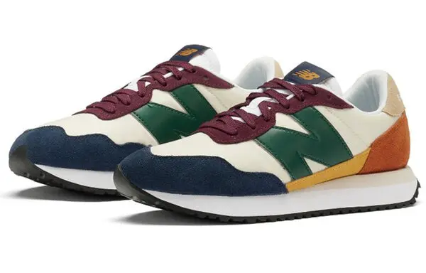NEW BALANCE 237 Low Top - White/green/blue