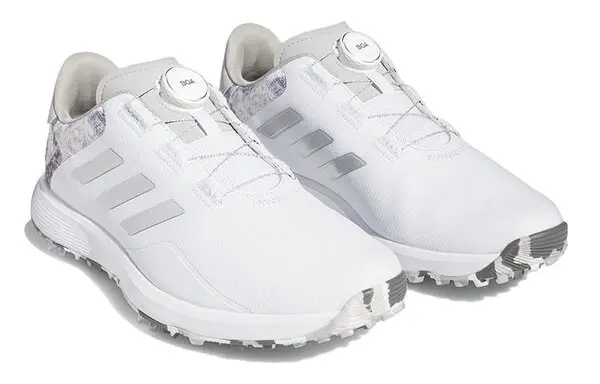 Adidas S2g Boa Wide Golf Sneakers - Cloud White/matte Silver/grey Two
