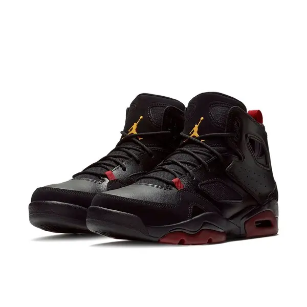JORDAN Air Flight Club 91 Sneakers - Black/red