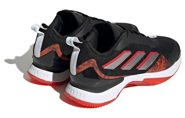 Adidas Avacourt Clay Court Athletic Sneakers - Black/red