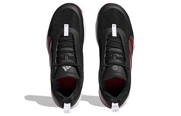 Adidas Avacourt Clay Court Athletic Sneakers - Black/red