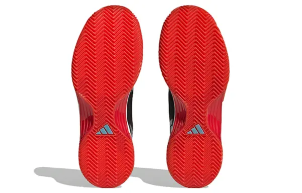 Adidas Avacourt Clay Court Athletic Sneakers - Black/red