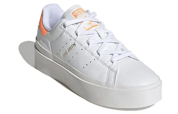 Adidas Originals Stan Smith Bonega Platform Sneakers - White/orange