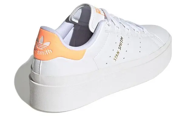Adidas Originals Stan Smith Bonega Platform Sneakers - White/orange