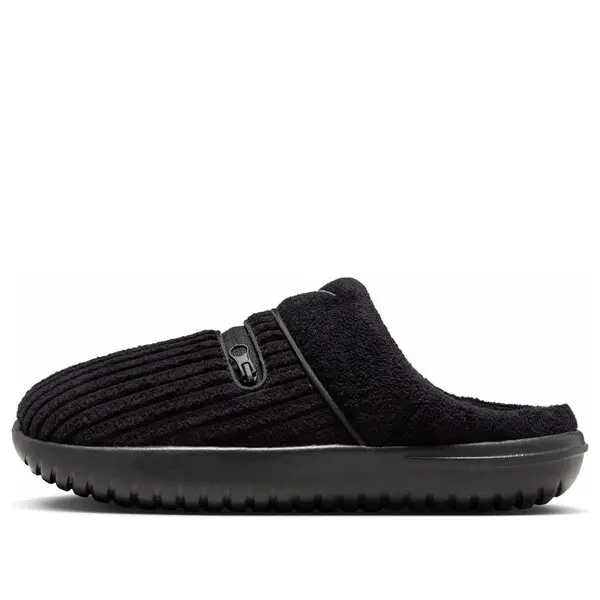 Nike Burrow Zip Up Slipper - Black/anthracite