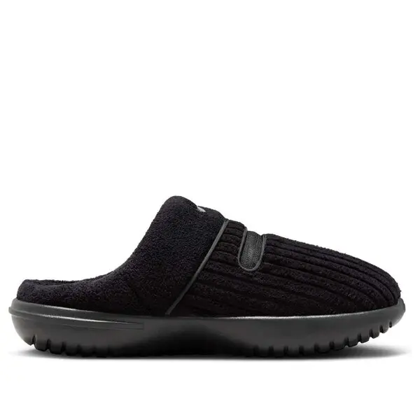 Nike Burrow Zip Up Slipper - Black/anthracite