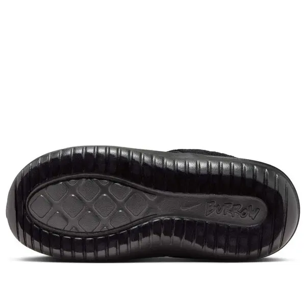 Nike Burrow Zip Up Slipper - Black/anthracite