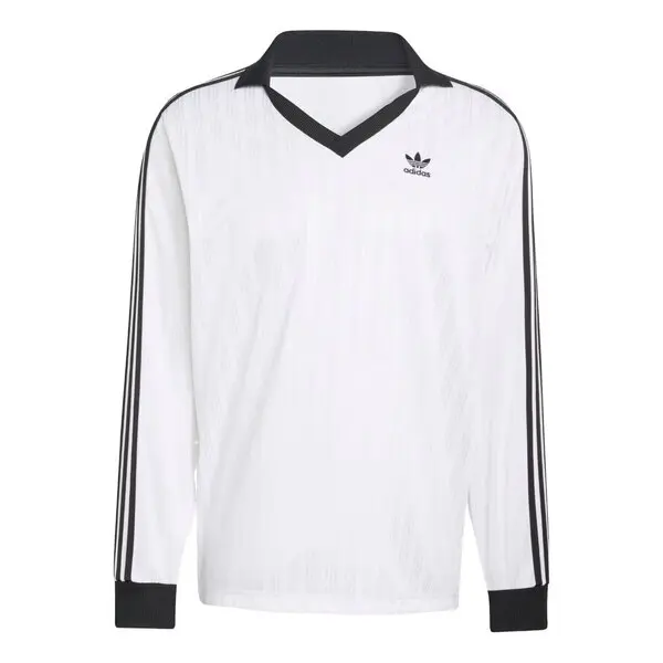 Adidas Adicolor Pique Long Sleeve T-shirt - White