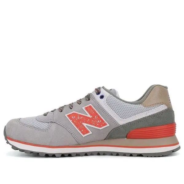 NEW BALANCE 574 Sneakers - Grey/orange