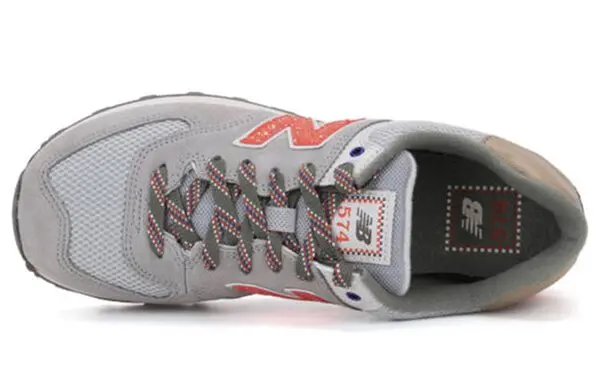 NEW BALANCE 574 Sneakers - Grey/orange