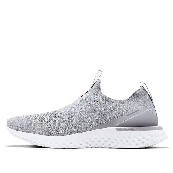 Nike Epic Phantom React Flyknit Sneakers - Gray/white
