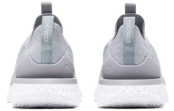 Nike Epic Phantom React Flyknit Sneakers - Gray/white