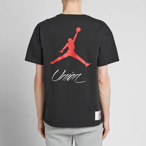 JORDAN X Union Nrg Vault Aj Flight Jumpman Tee - Black