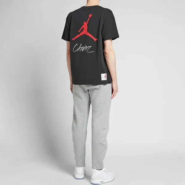 JORDAN X Union Nrg Vault Aj Flight Jumpman Tee - Black