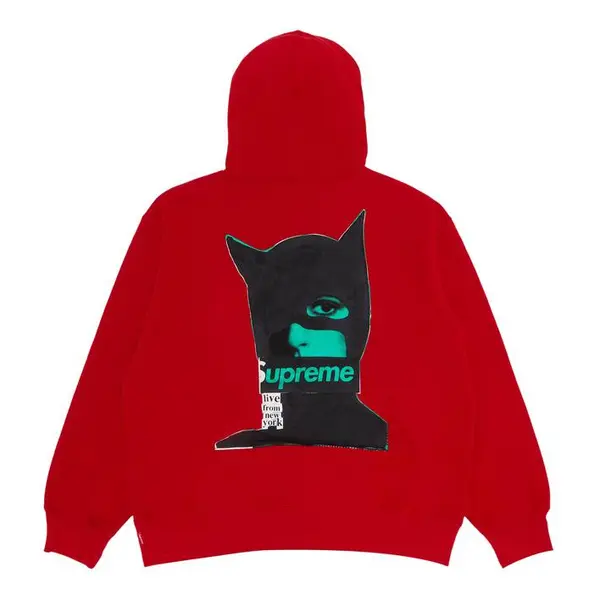 Supreme Catwoman Hooded Sweatshirt - Red
