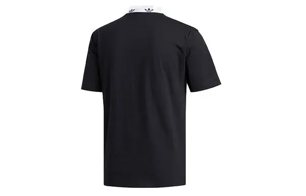 Adidas Trefoil Ribbed Tee White - Black