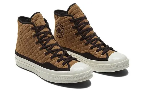 CONVERSE Chuck Taylor All Star 1970s Quilted High Top Sneakers - Brown