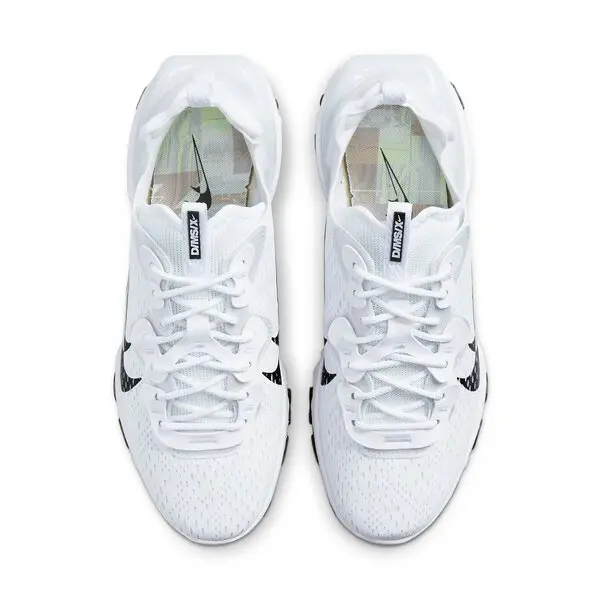 Nike React Vision "double Swoosh" Sneakers - White/black
