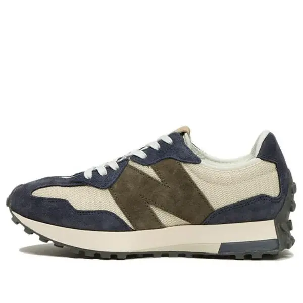 NEW BALANCE 327 "beige Navy" Sneakers - Blue/cream