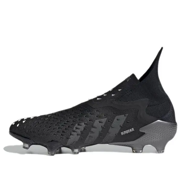 Adidas Predator Freak+ Fg Demonskin Soccer Cleats - Black/silver