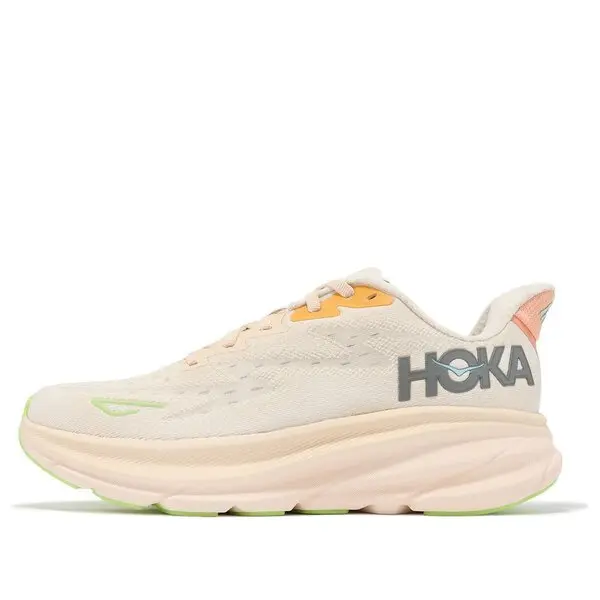 Hoka One One Clifton 9 Wide Sneakers - Vanilla/astral