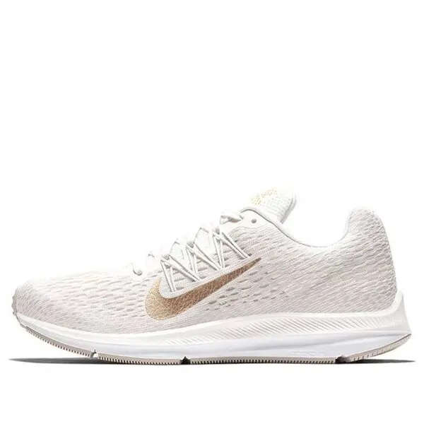Nike Zoom Winflo Running Shoe - White/gold
