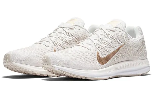 Nike Zoom Winflo Running Shoe - White/gold