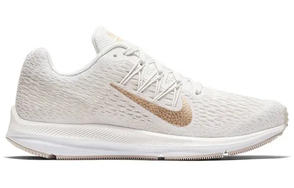 Nike Zoom Winflo Running Shoe - White/gold