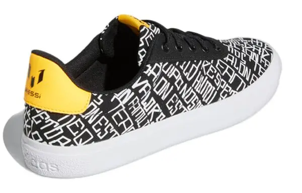 Adidas Messi X Vulc Raid3r 'all Over Print' Lace Up Sneakers - Black/white/orange