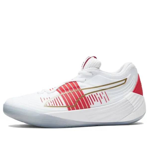 PUMA Fusion Nitro 'maple Mamba' Basketball Sneakers - White/red/blue