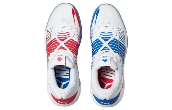 PUMA Fusion Nitro 'maple Mamba' Basketball Sneakers - White/red/blue