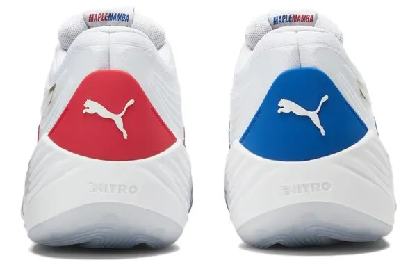 PUMA Fusion Nitro 'maple Mamba' Basketball Sneakers - White/red/blue