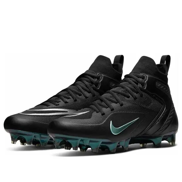 Nike Alpha Huarache 8 Elite Mid-top Cleats - Black