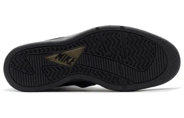 Nike Flight Huarache Premium 'trash Talk' High Top Sneakers - Black/metallic Gold-blk