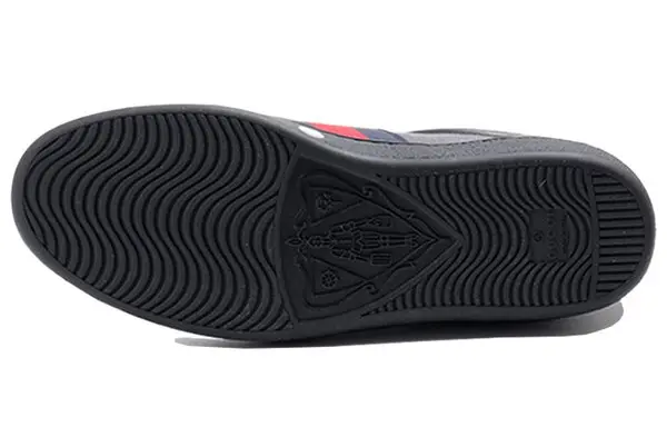 Gucci Ace Embroidered Bee Leather Sneakers - Black