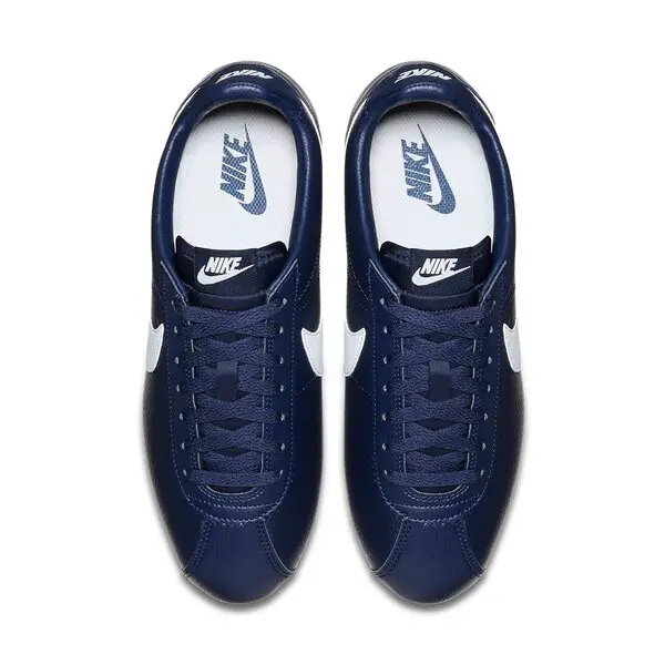 Nike Cortez Leather Sneakers - Blue/white
