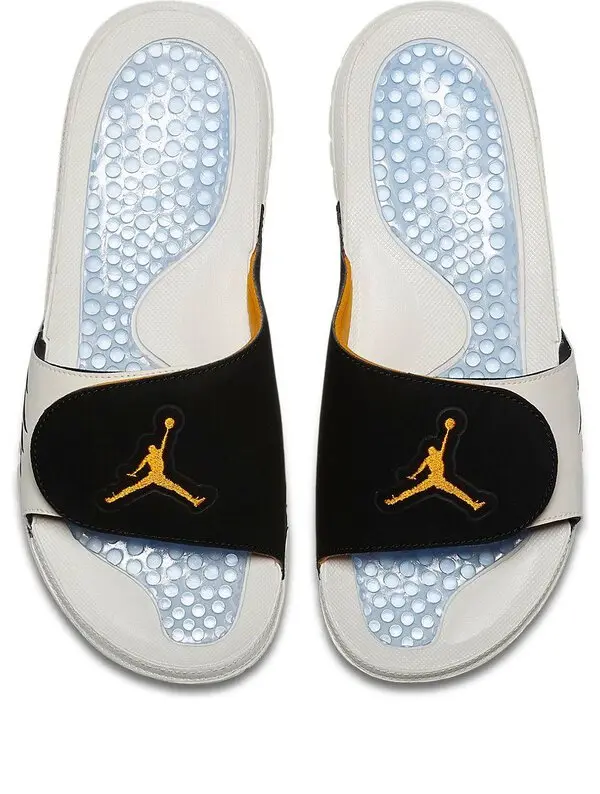 JORDAN Hydro V Retro Slides - Sail/orange Peel-black