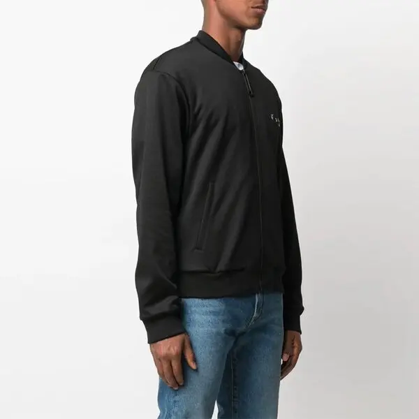 Off-White Logo Zipper Bomber Jacket