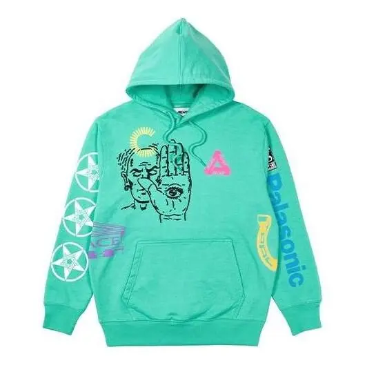 PALACE X Cannondale Fw21 Graffiti Hoodie - Teal