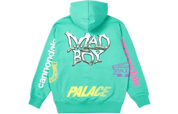 PALACE X Cannondale Fw21 Graffiti Hoodie - Teal