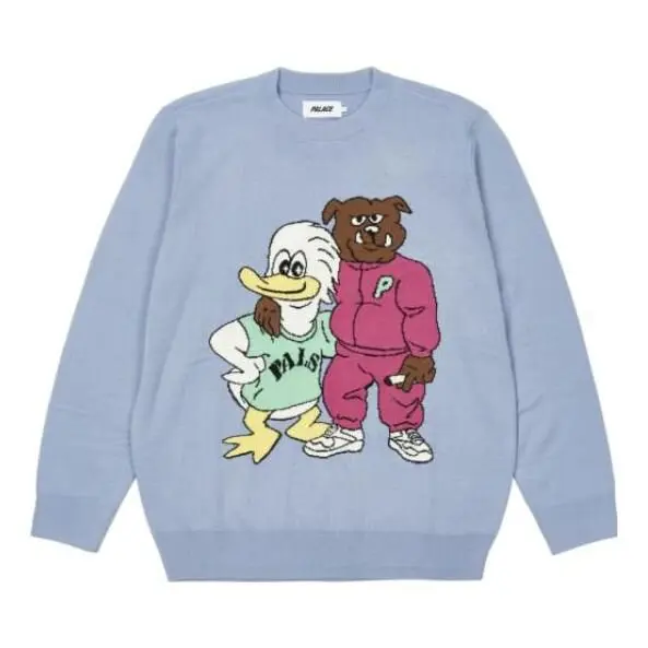 PALACE Dog And Duck Knit - Blue