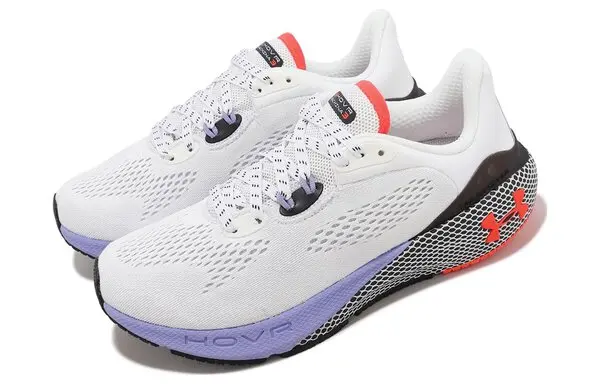 Under Armour Hovr Machina 3 Athletic Sneakers - White/purple/orange
